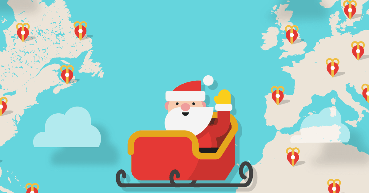 Navidad: seguí el recorrido de Papá Noel por el mundo