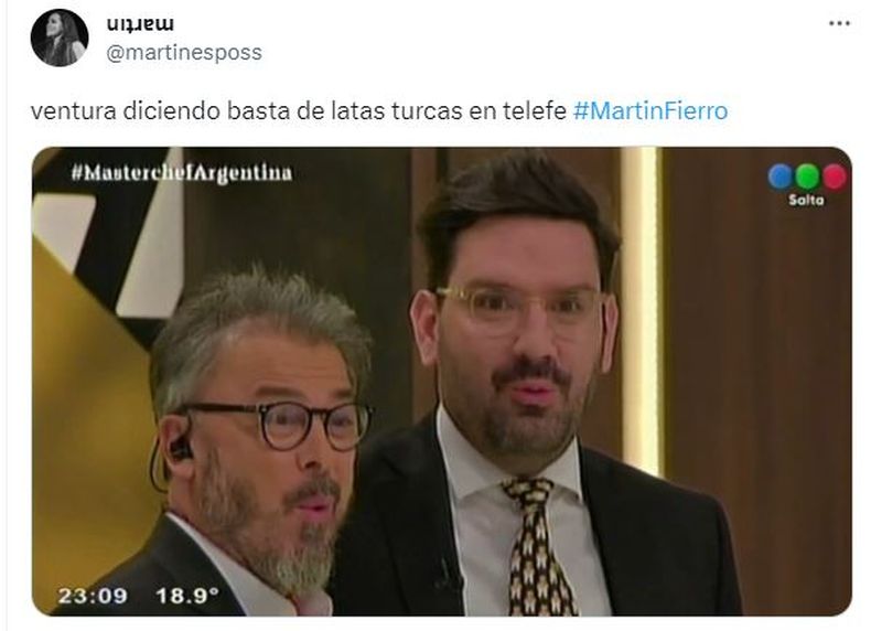 Los desopilantes memes de los Premios Martín Fierro 2023
