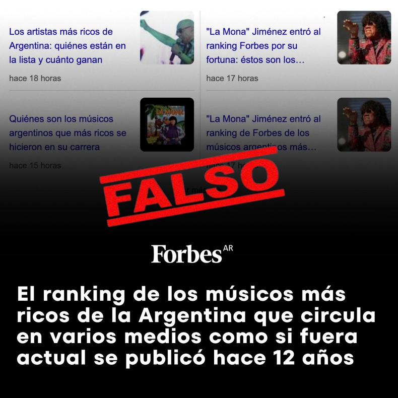 Desmentida de Forbes: La Mona Jiménez no está en el ranking de los ...