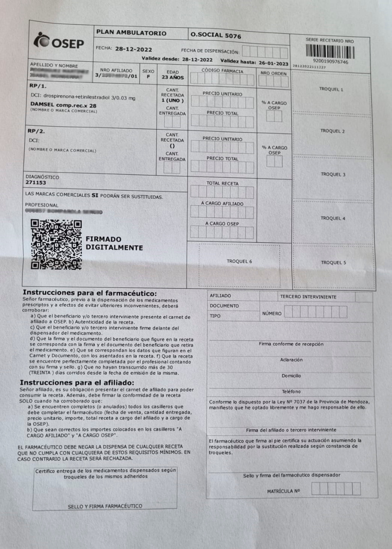 OSEP: ¿ Cuándo solicitar una receta digital?