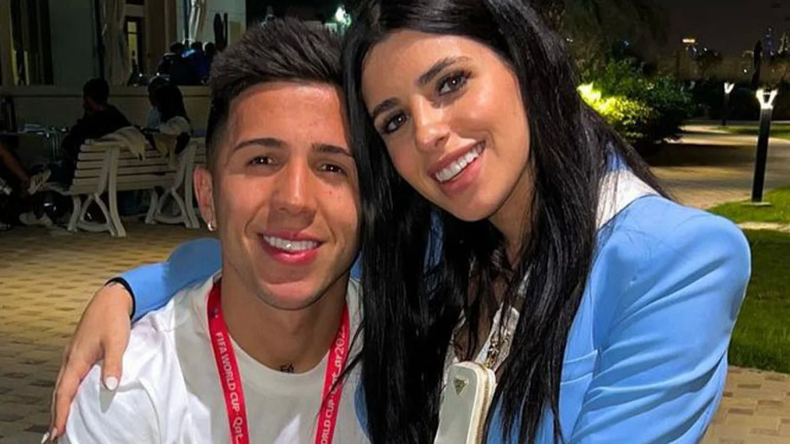 Enzo Fernández y Valentina Cervantes: su historia de amor