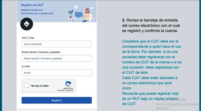 Productores, vuelve el RUT digital: paso a paso del registro