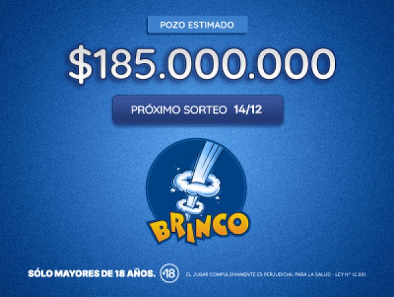 A qué hora se sortea el Brinco y de cuánto es el premio de este domingo ...