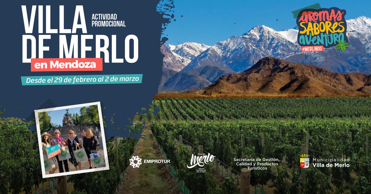 La Villa de Merlo promocionará sus principales atractivos en distintos ...