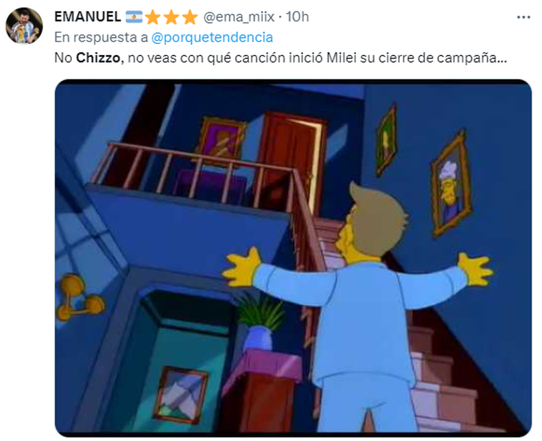 Los desopilantes memes a Javier Milei por cantar un tema de La Renga