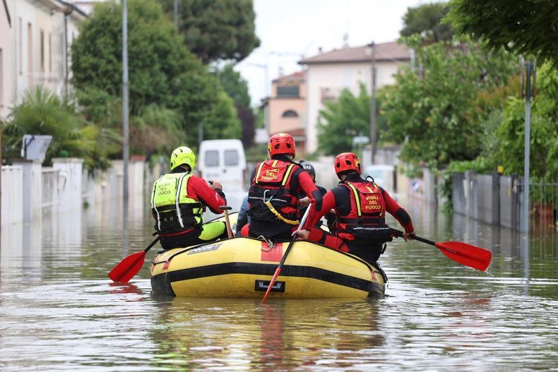 Italia: continúan las lluvias en Emilia-Romaña y hay más de 36 mil ...