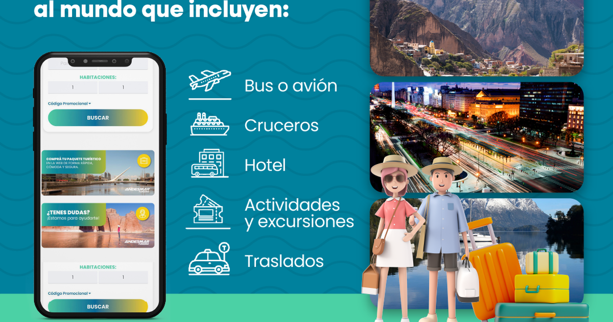 Conocé Andesmar Turismo, la agencia de viaje que combina variadad y calidad