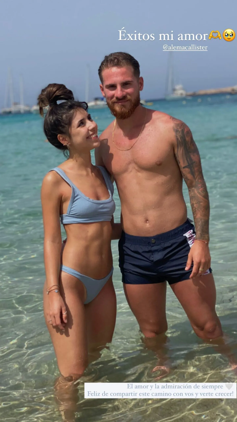 La historia de amor de Alexis Mac Allister con Camila Mayan