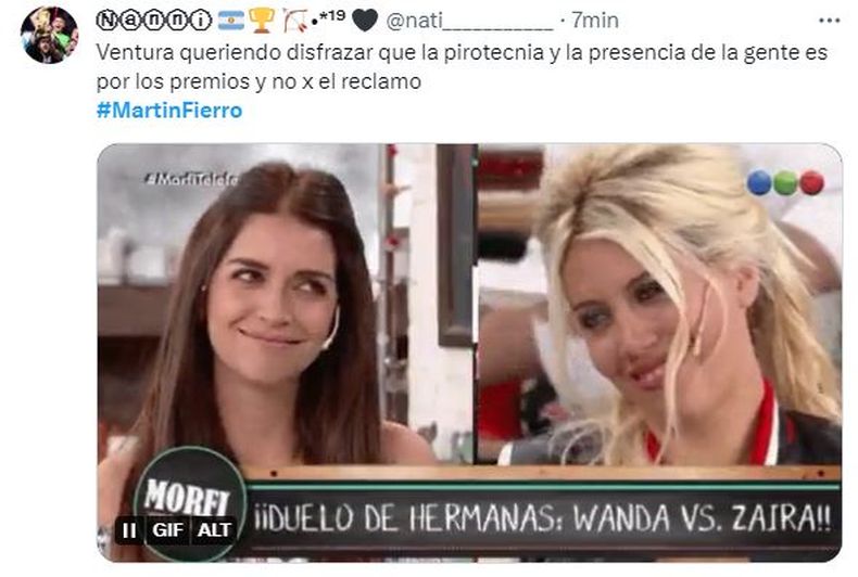 Los desopilantes memes de los Premios Martín Fierro 2023