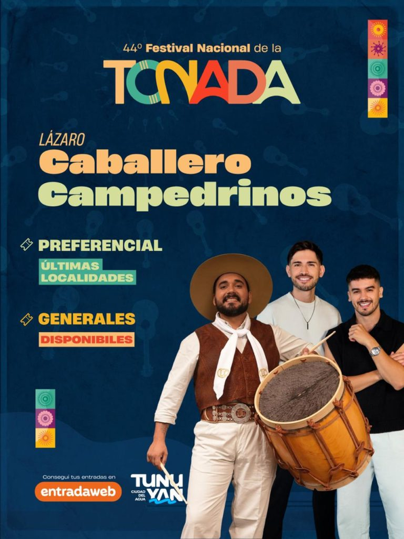 Tunuyán confirmó la grilla del 44º Festival Nacional de la Tonada