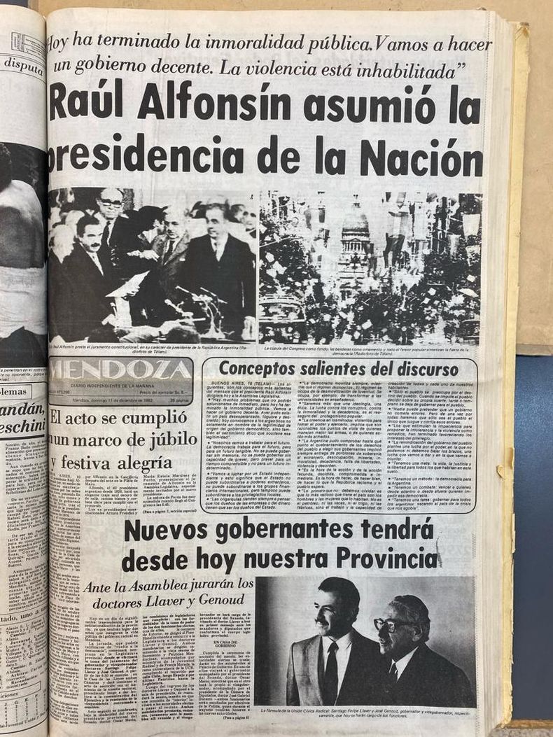 Regreso a la democracia: qué pasó el 11 de diciembre de 1983