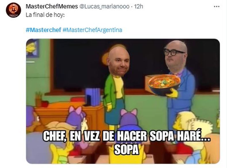 Los desopilantes memes de la final de MasterChef Argentina 2023