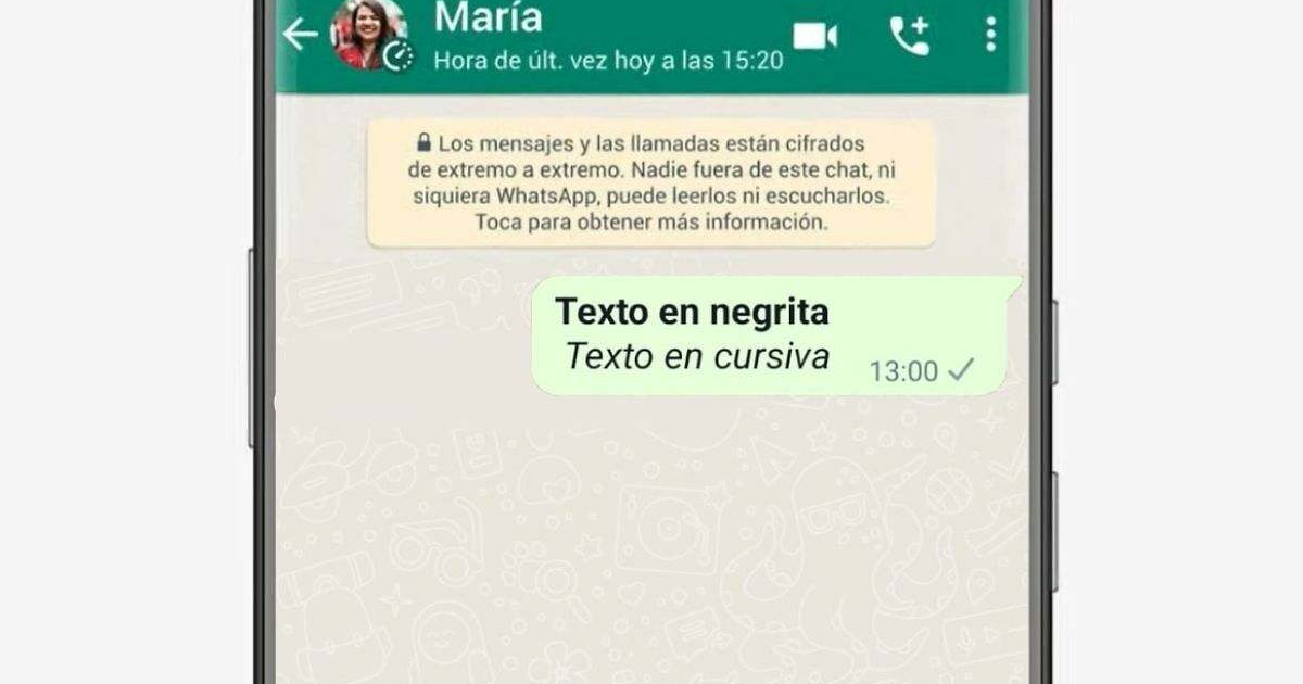 Cómo usar negrita y cursiva en WhatsApp: consejos para destacar tus mensajes